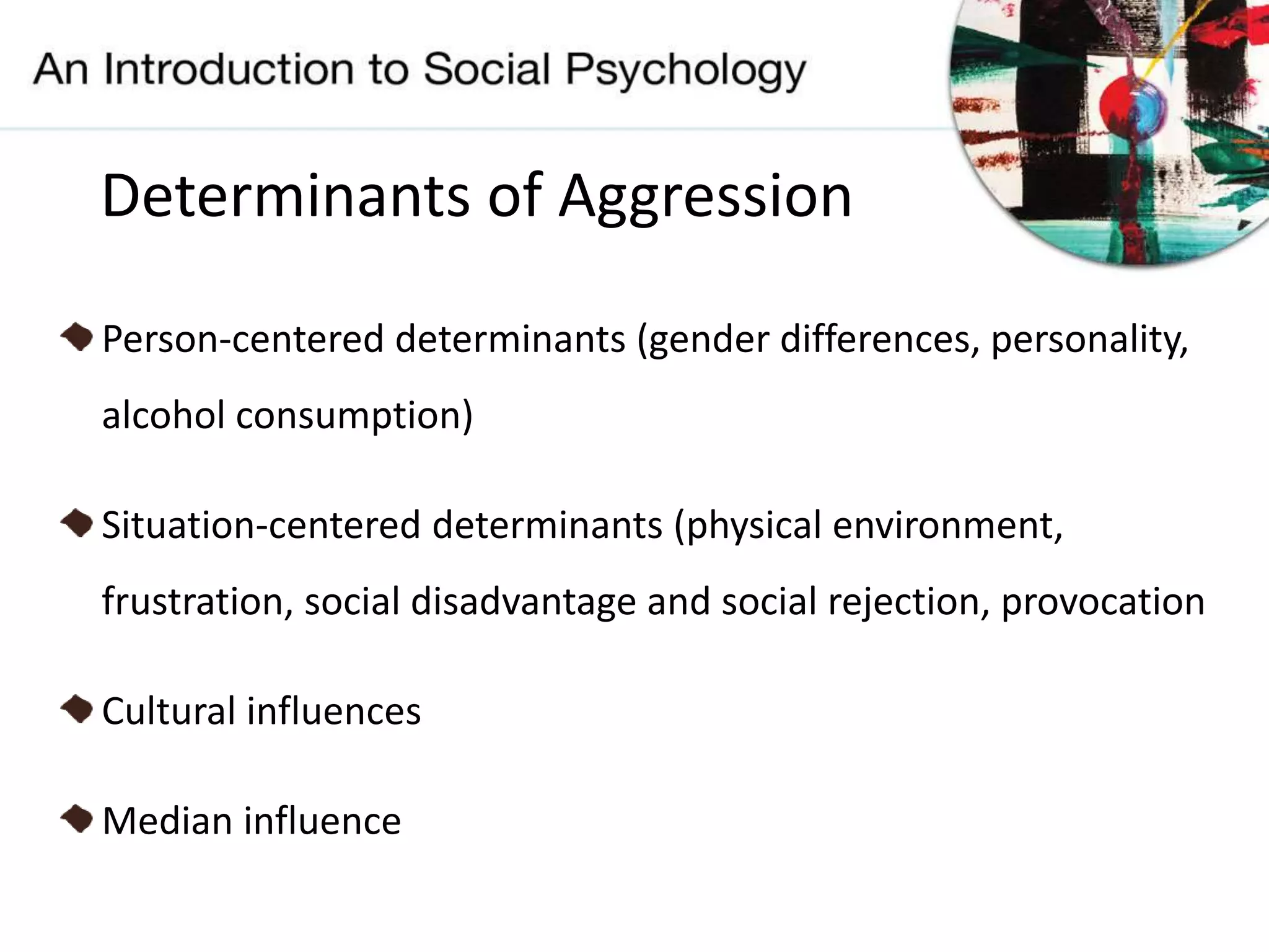 Chapter 10 Aggression | PPTX