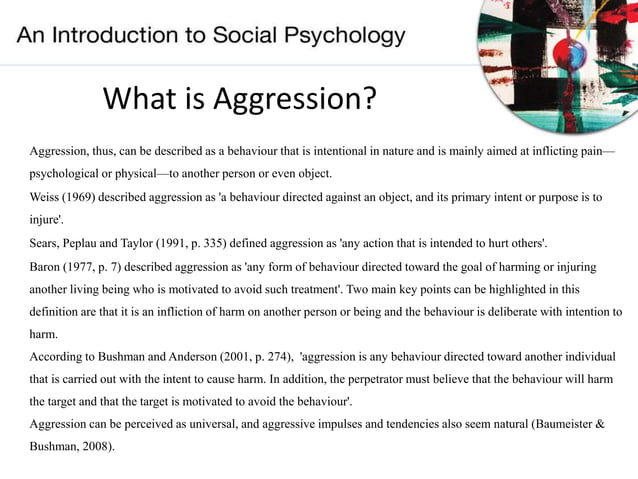Chapter 10 Aggression | PPTX