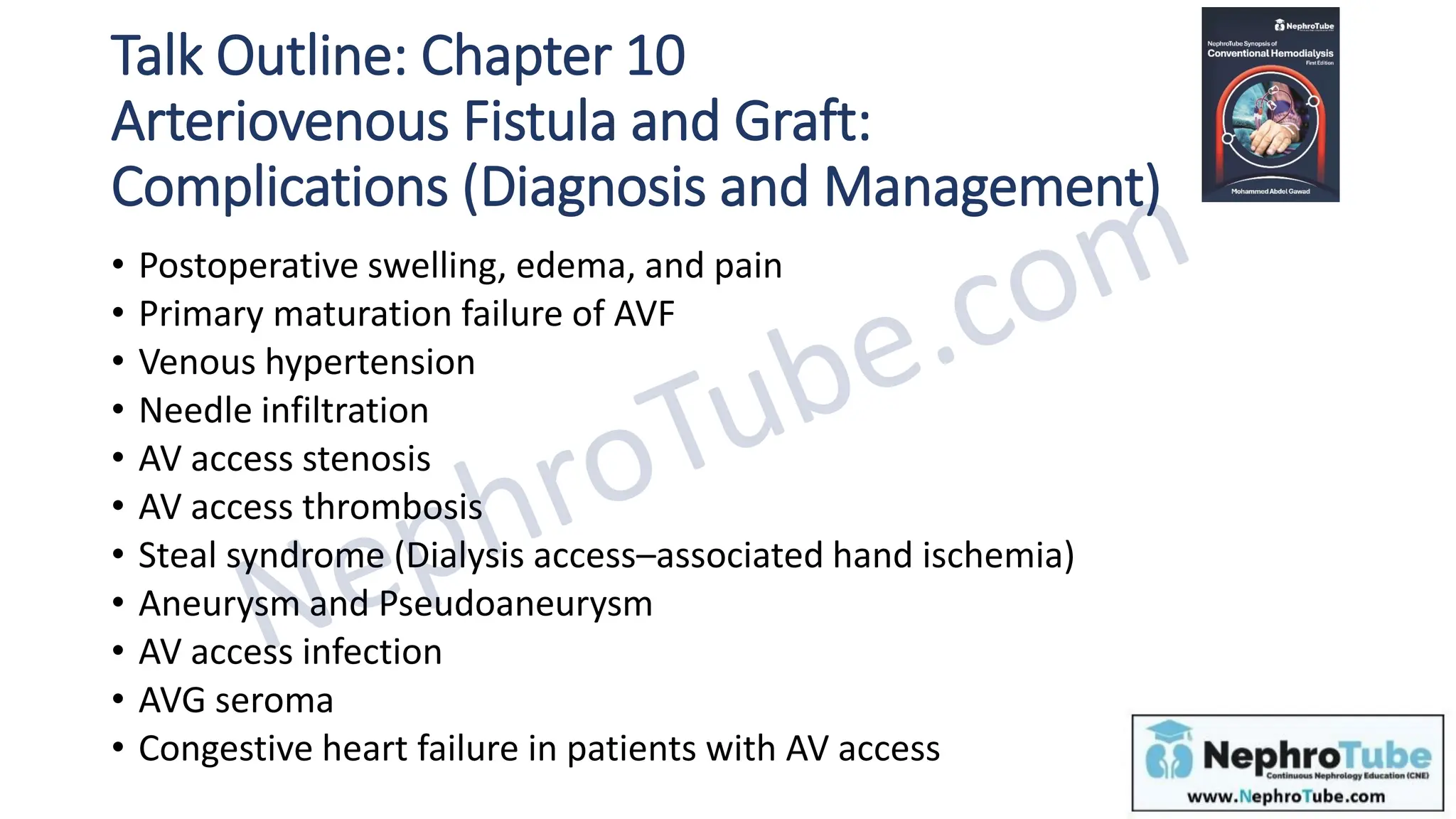Hemodialysis: Chapter 10, AVF and AVG - Complications (Diagnosis and ...