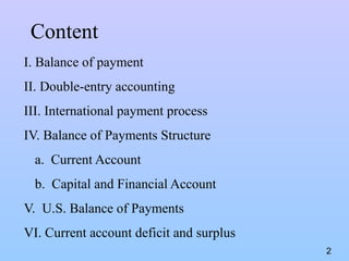Chapter 10 balance of payment | PPTX