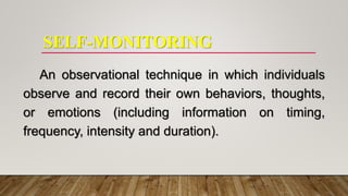 Behavioral Assessment | PPTX