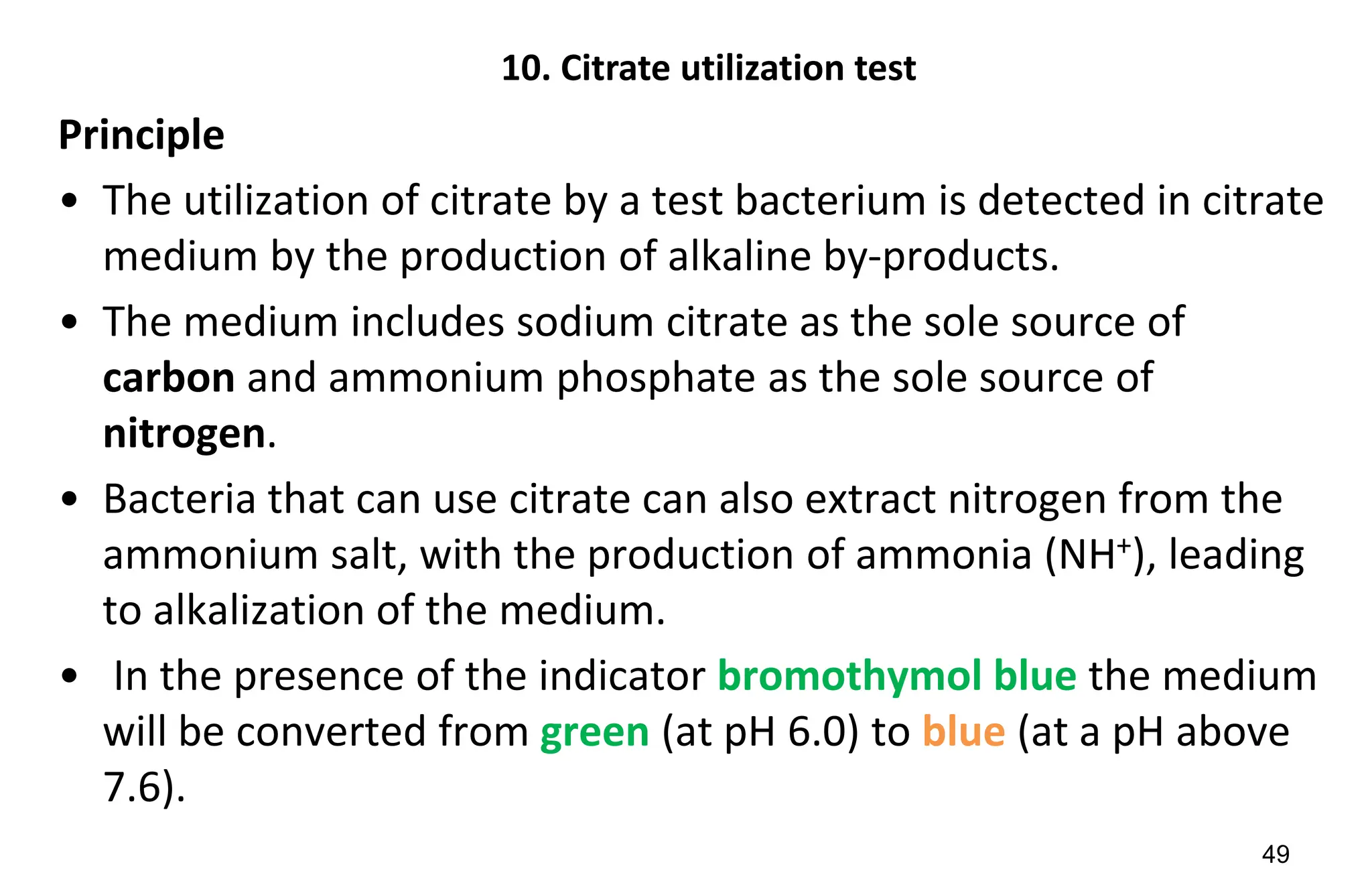 Chapter 10 Biochemical tests.pptx bacteriology | PPTX