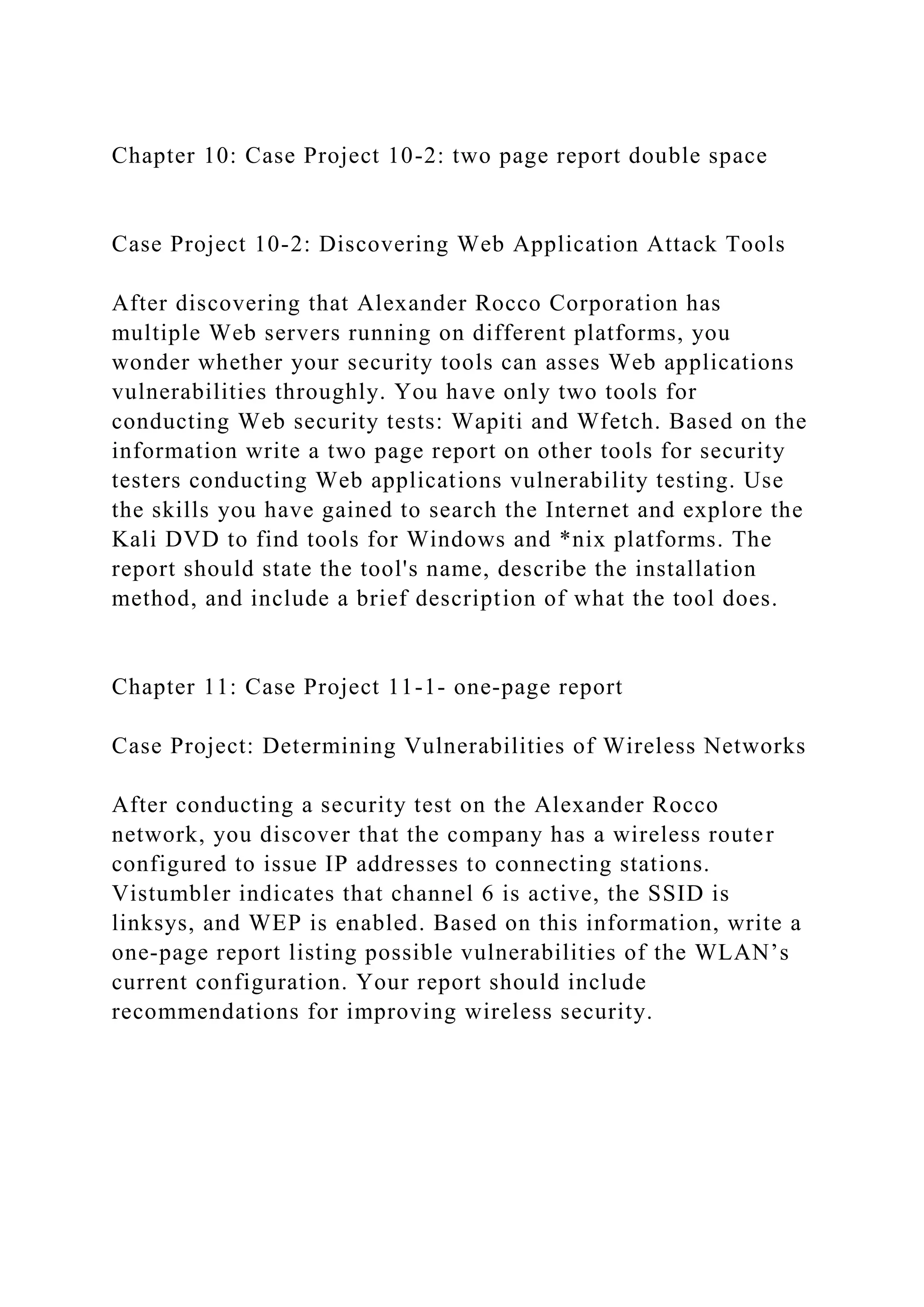 Chapter 10 Case Project 10-2 two page report double spaceCas.docx