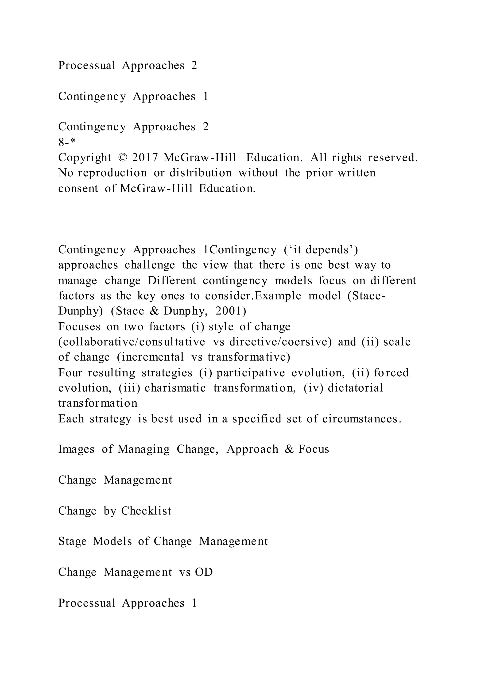 Chapter 10Change Management, Processual & Contingency | DOCX
