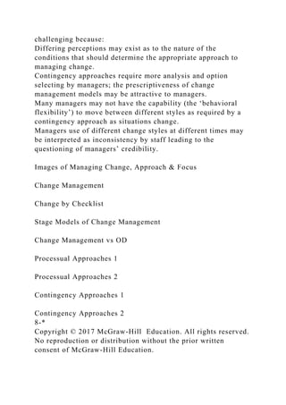 Chapter 10Change Management, Processual & Contingency .docx