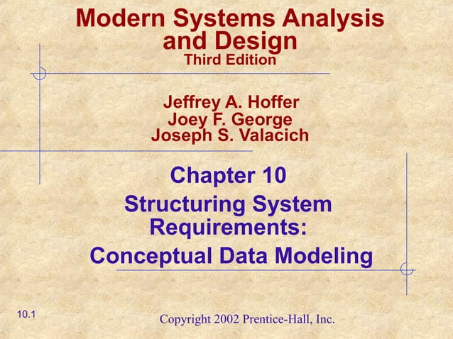 Chapter10 conceptual data modeling | PPT