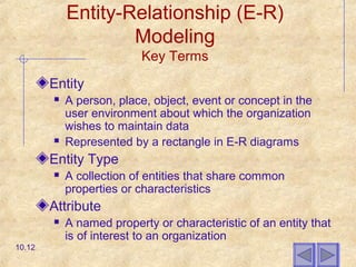 Chapter10 conceptual data modeling | PPT