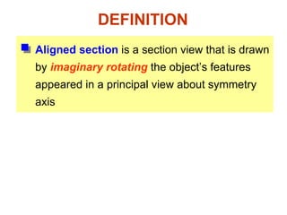 Engineering Drawing: Chapter 10 convention in section | PPT