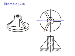 Engineering Drawing: Chapter 10 convention in section | PPT