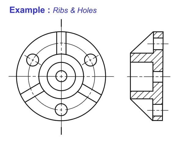 Engineering Drawing: Chapter 10 convention in section | PPT
