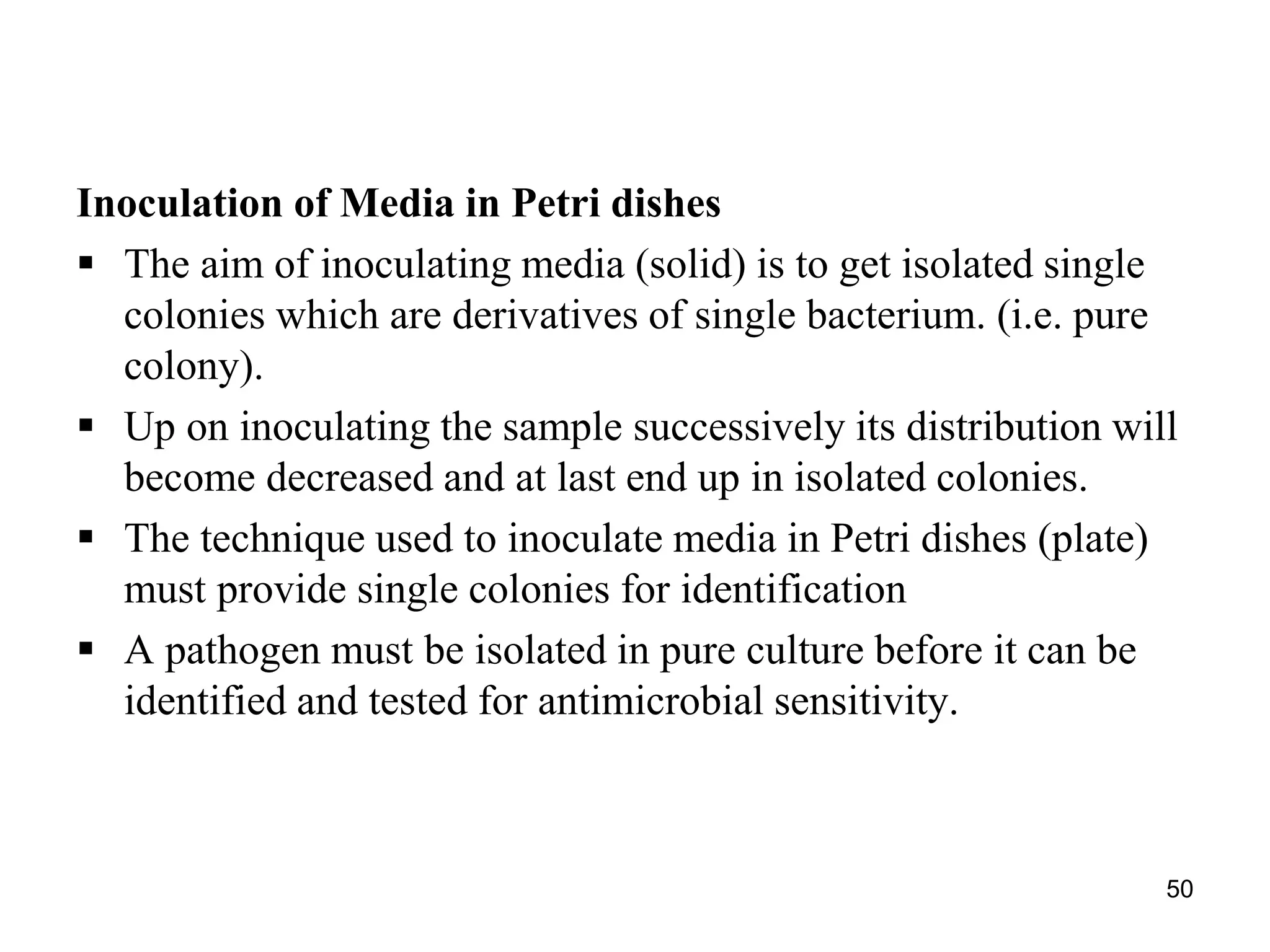 Chapter 10 Culture media preparation, inoculation.ppt