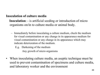 Chapter 10 Culture media preparation, inoculation.ppt