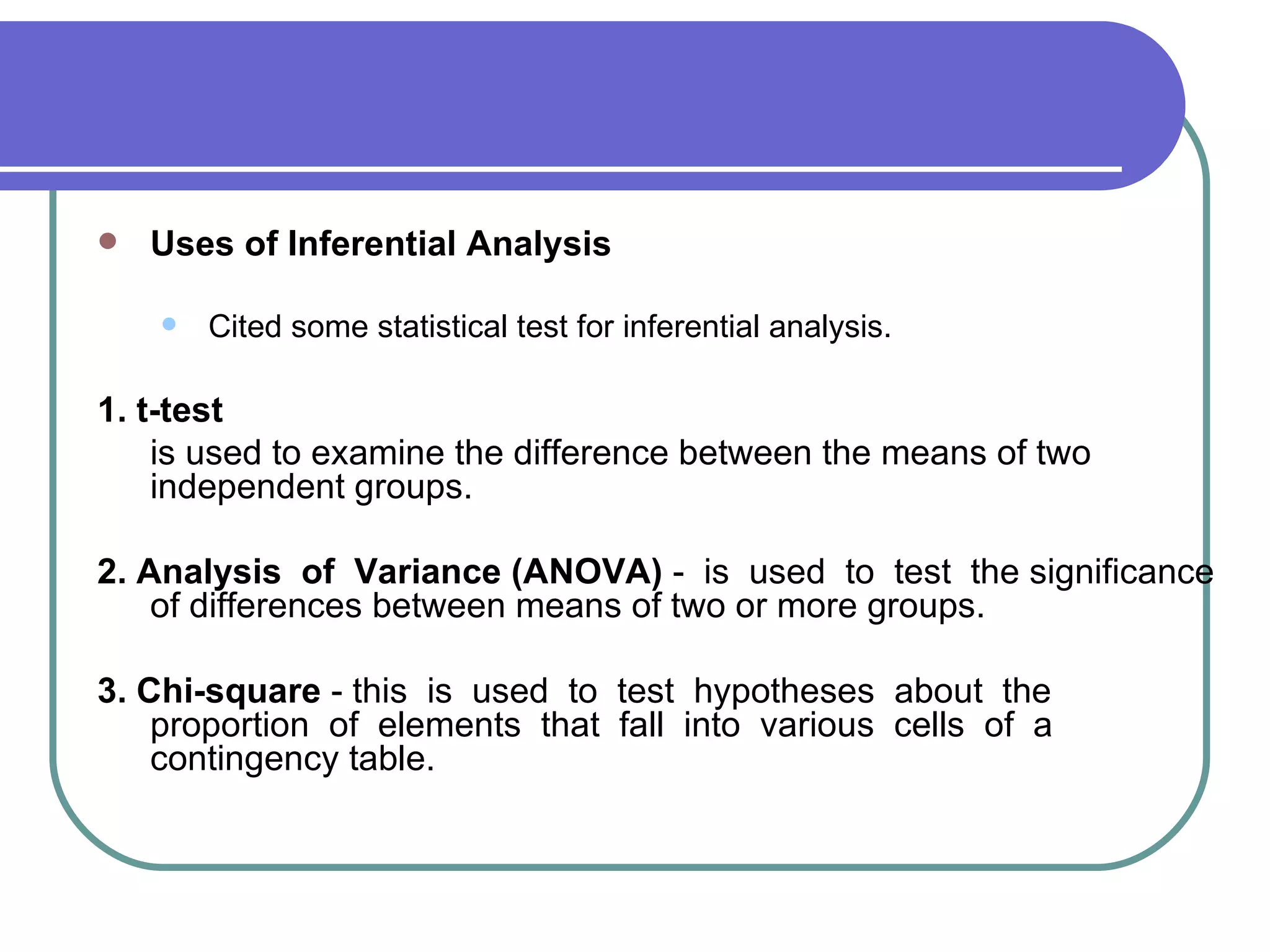 Chapter 10-DATA ANALYSIS & PRESENTATION | PPT