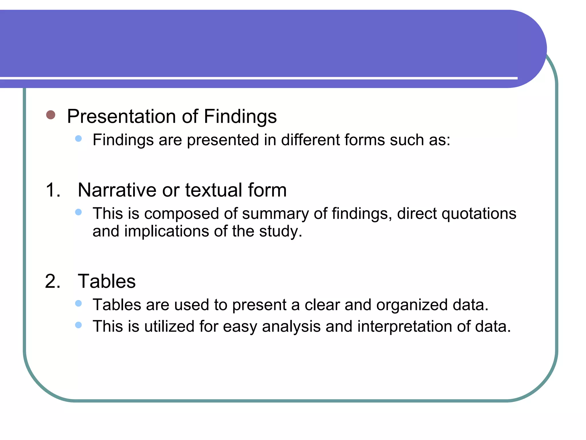 Chapter 10-DATA ANALYSIS & PRESENTATION | PPT