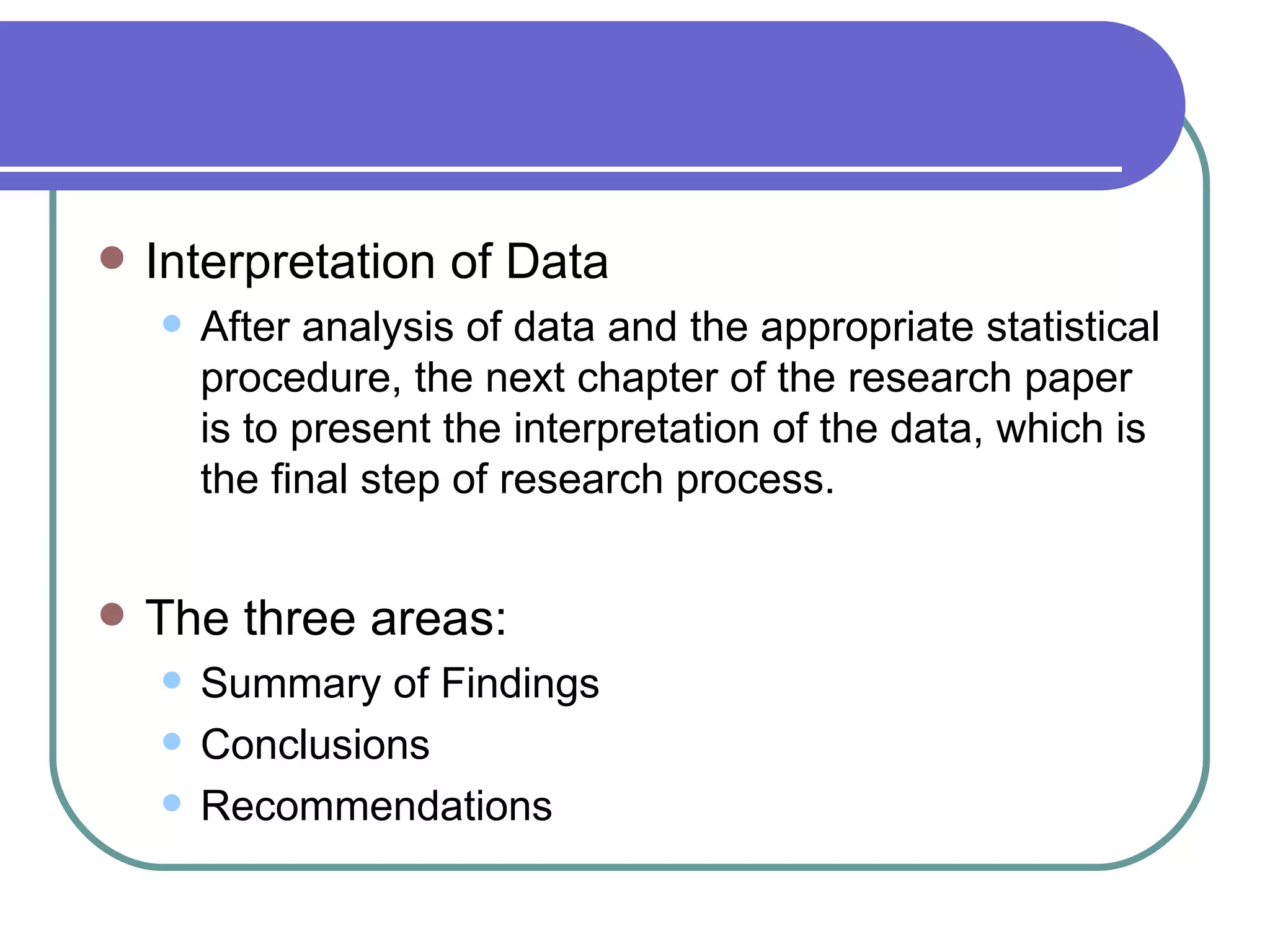 Chapter 10-DATA ANALYSIS & PRESENTATION | PPT