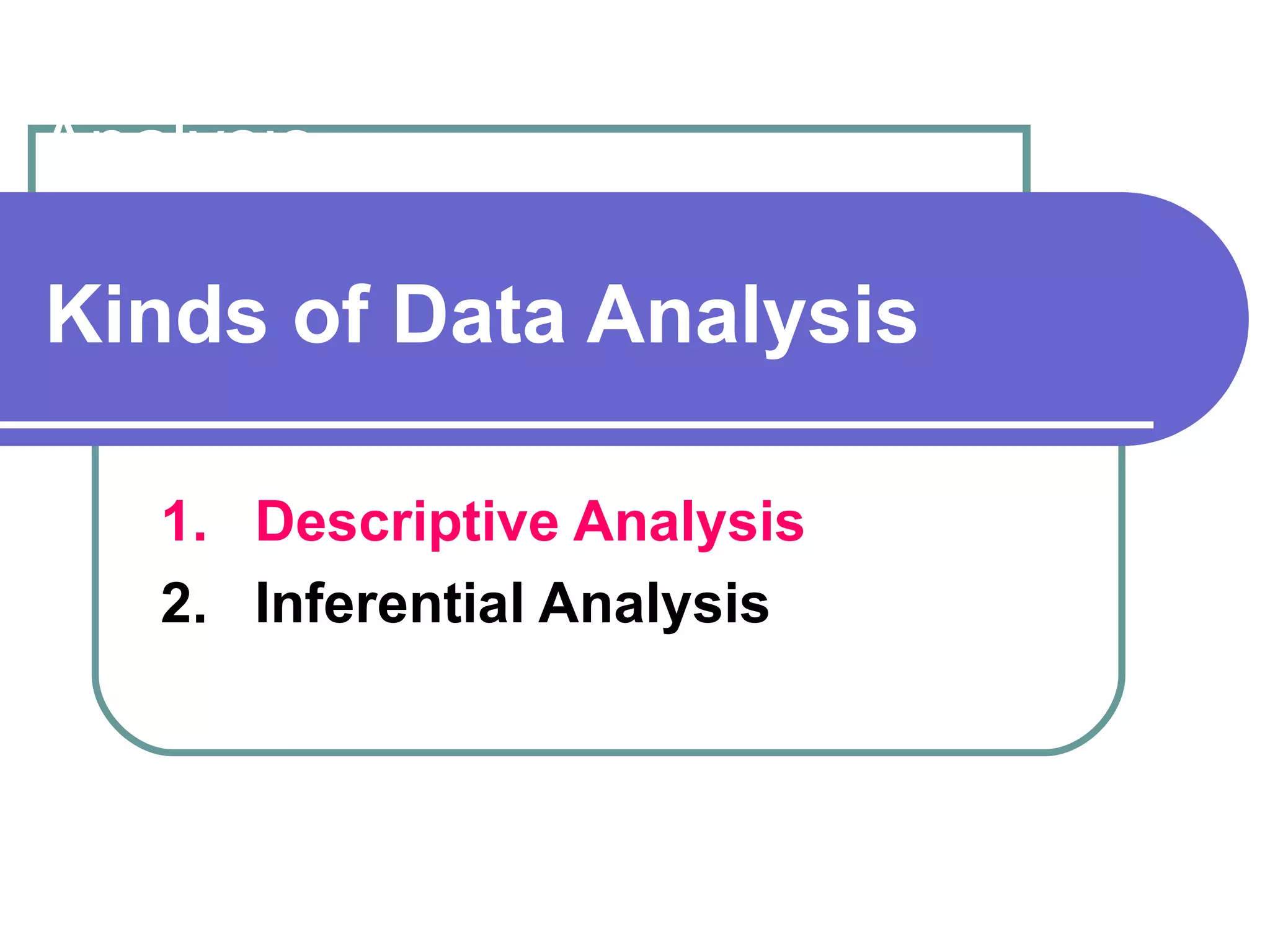 Chapter 10-DATA ANALYSIS & PRESENTATION | PPT
