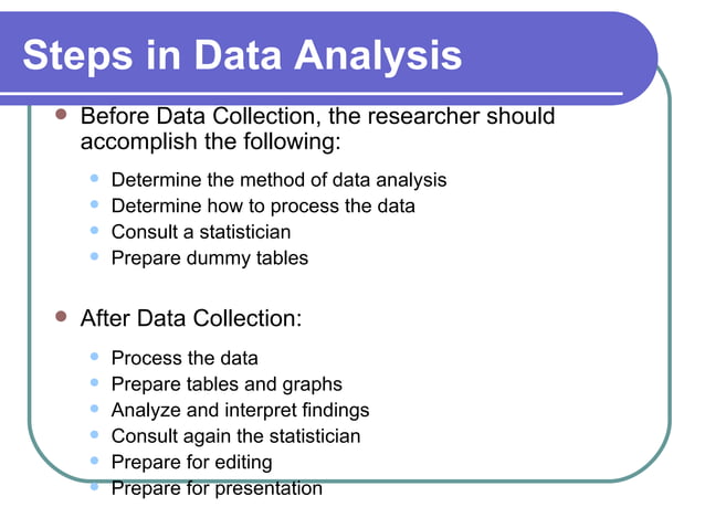 Chapter 10-DATA ANALYSIS & PRESENTATION | PPT