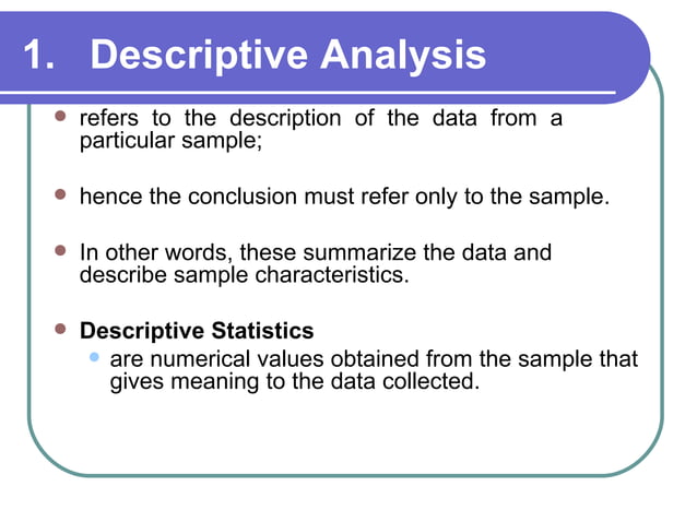 Chapter 10-DATA ANALYSIS & PRESENTATION | PPT