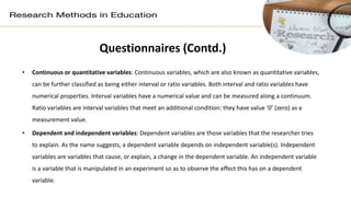 Chapter 10 Data Collection Questionnaires and Surveys | PPT