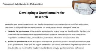 Chapter 10 Data Collection Questionnaires and Surveys | PPT