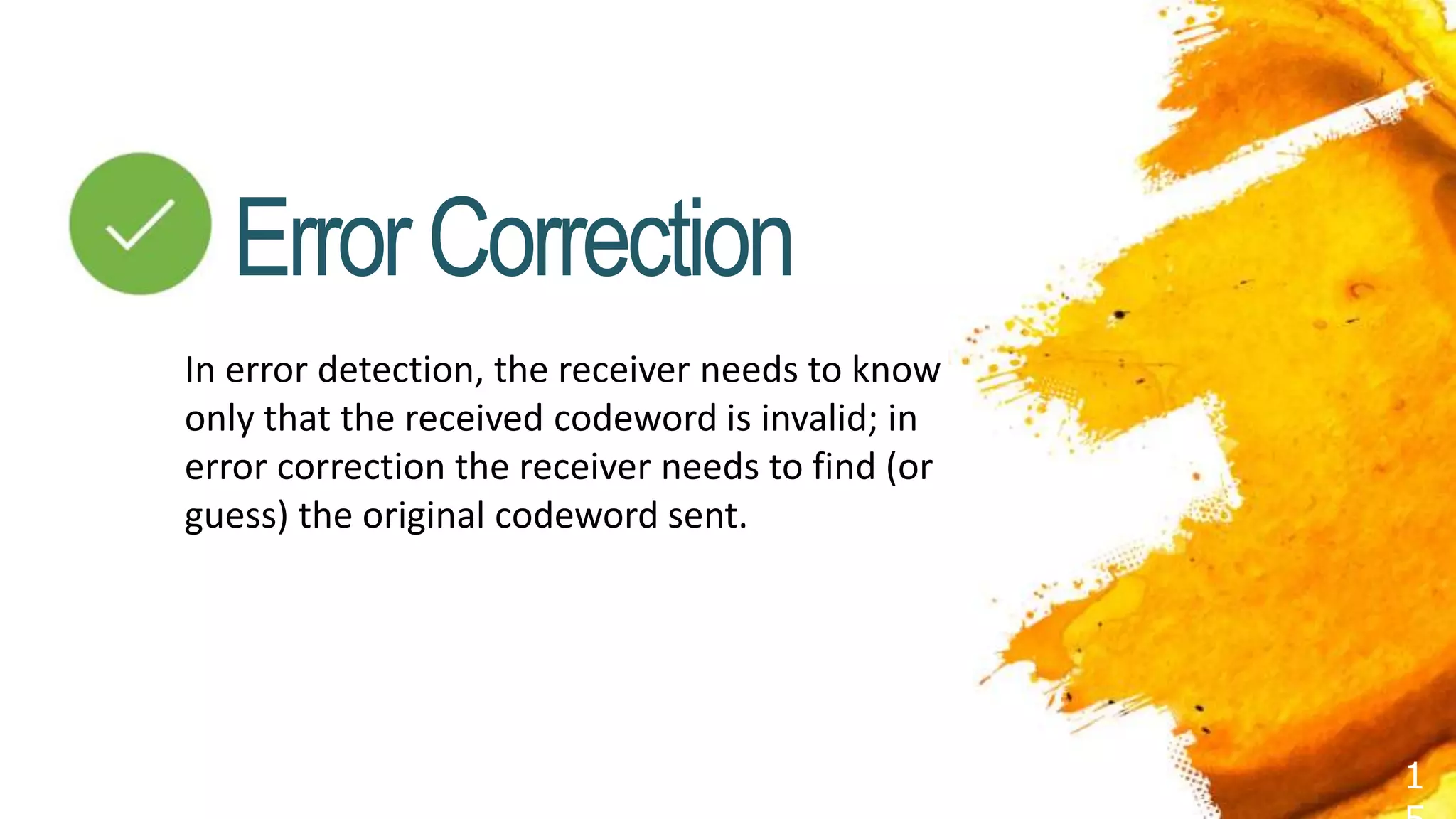 Chapter 10: Error Correction and Detection | PPTX