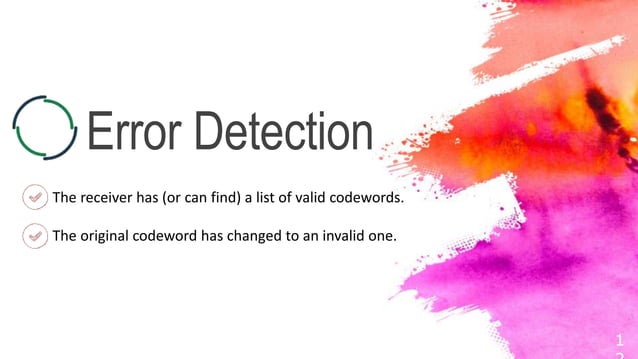 Chapter 10: Error Correction and Detection | PPTX