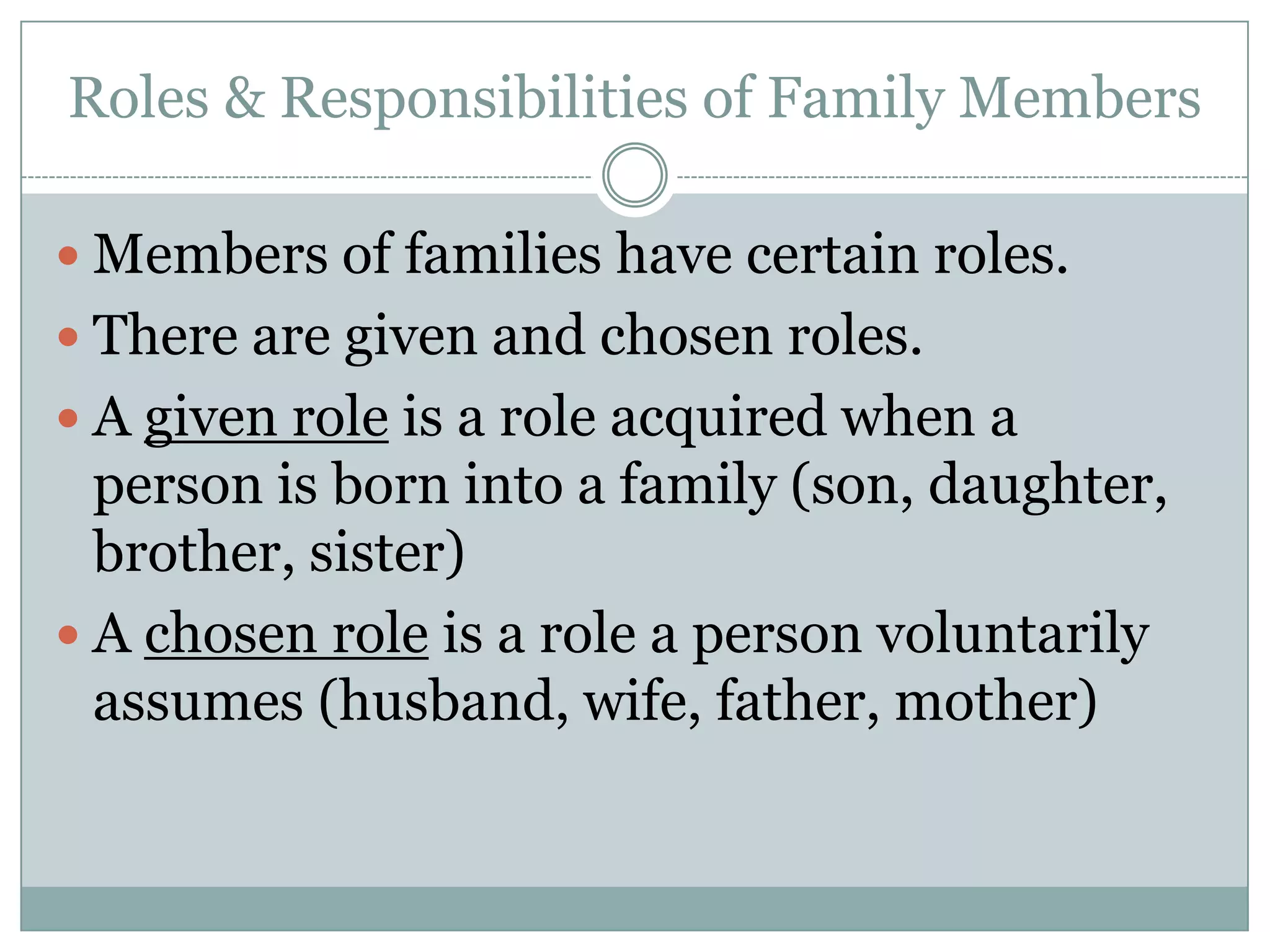 Chapter 10 family life today | PPTX