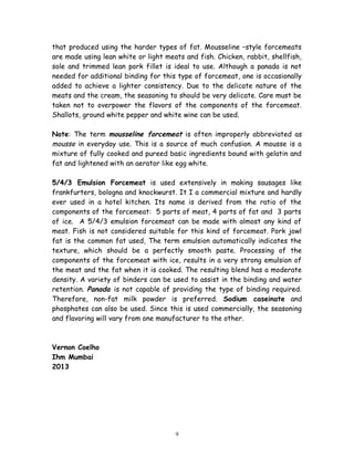 Chapter 10 forcemeat | DOC