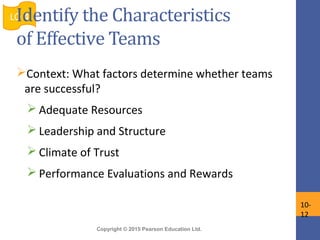 Chapter10 foundations of work teams | PPT