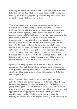 Chapter 10 Functional Assessment and Positive Behavior Support | DOCX ...