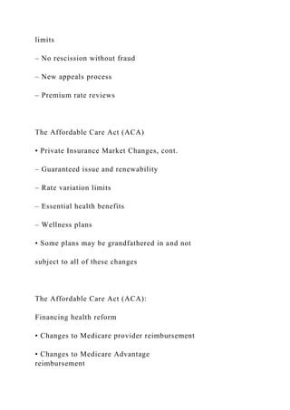 Chapter 10 Government Health Insurance Programs .docx