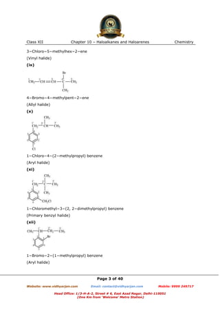 Chapter 10 haloalkanes and haloarenes | PDF