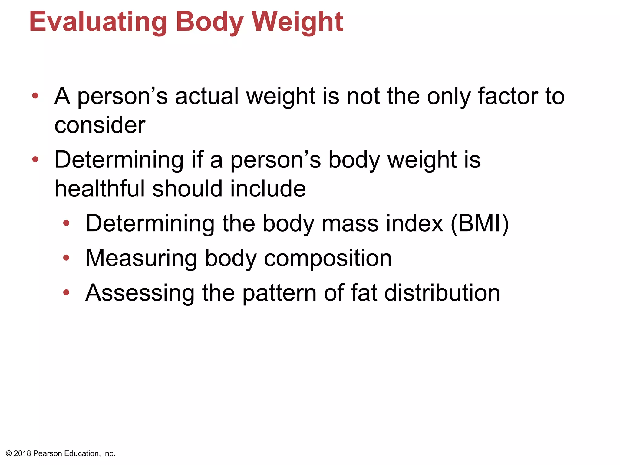 Chapter 10 HEALTHY BODY WEIGHT | PPT