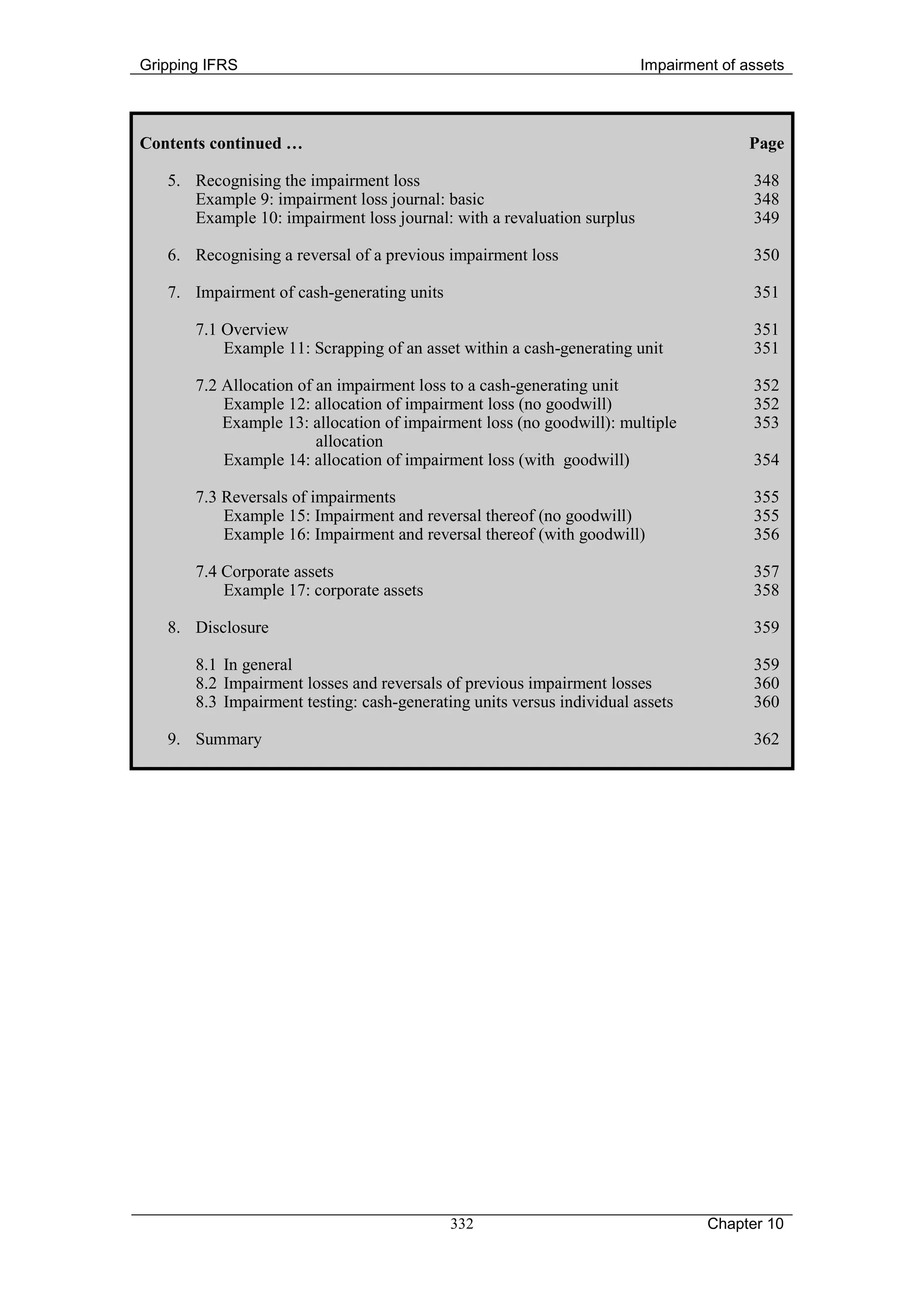 Chapter10 impairmentofassets2008 | PDF