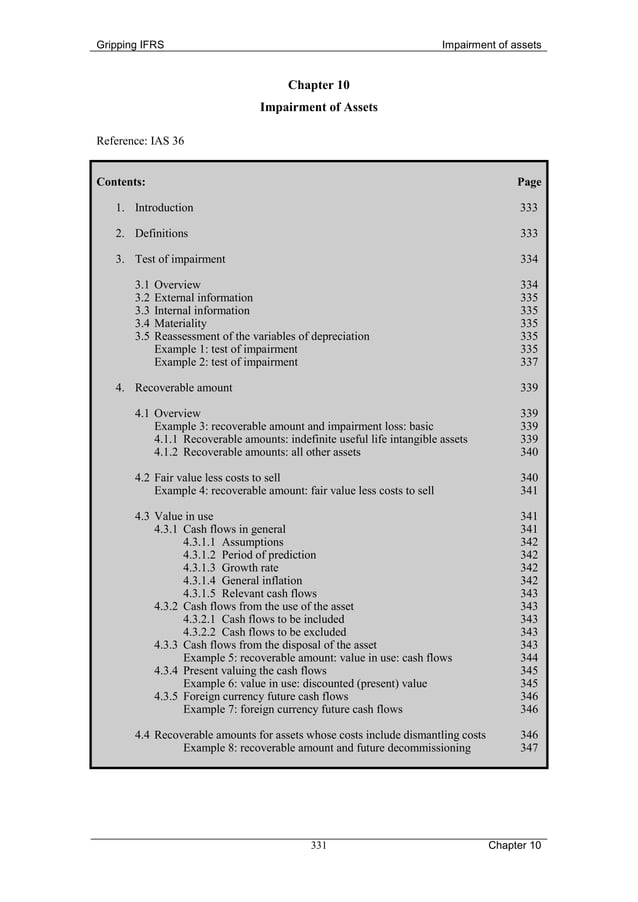 Chapter10 impairmentofassets2008 | PDF