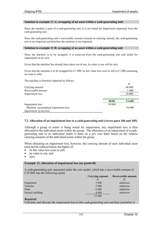 Chapter10 impairmentofassets2008 | PDF
