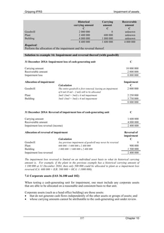 Chapter10 impairmentofassets2008 | PDF