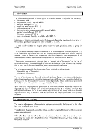 Chapter10 impairmentofassets2008 | PDF