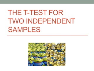 Independent samples t-test | PDF