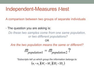Independent samples t-test | PDF