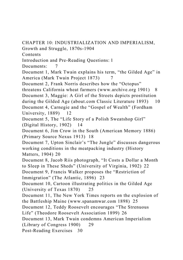CHAPTER 10 INDUSTRIALIZATION AND IMPERIALISM, Growth and Strugg.docx