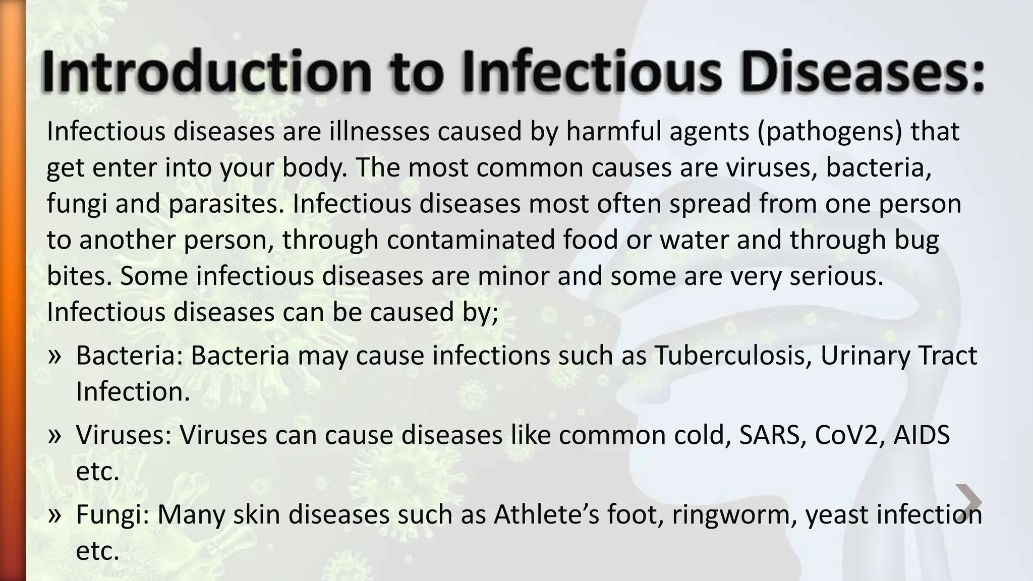 Chapter 10 Infectious disease.pptx infections disease | PPTX