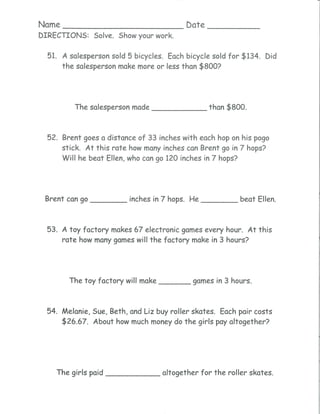 Chapter 10 Math Review | PDF