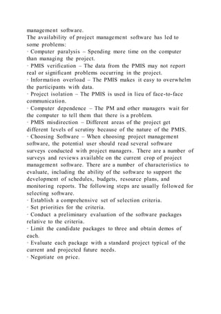 Chapter 10Monitoring and Information SystemsCHAPTER OVERVIEW | DOCX