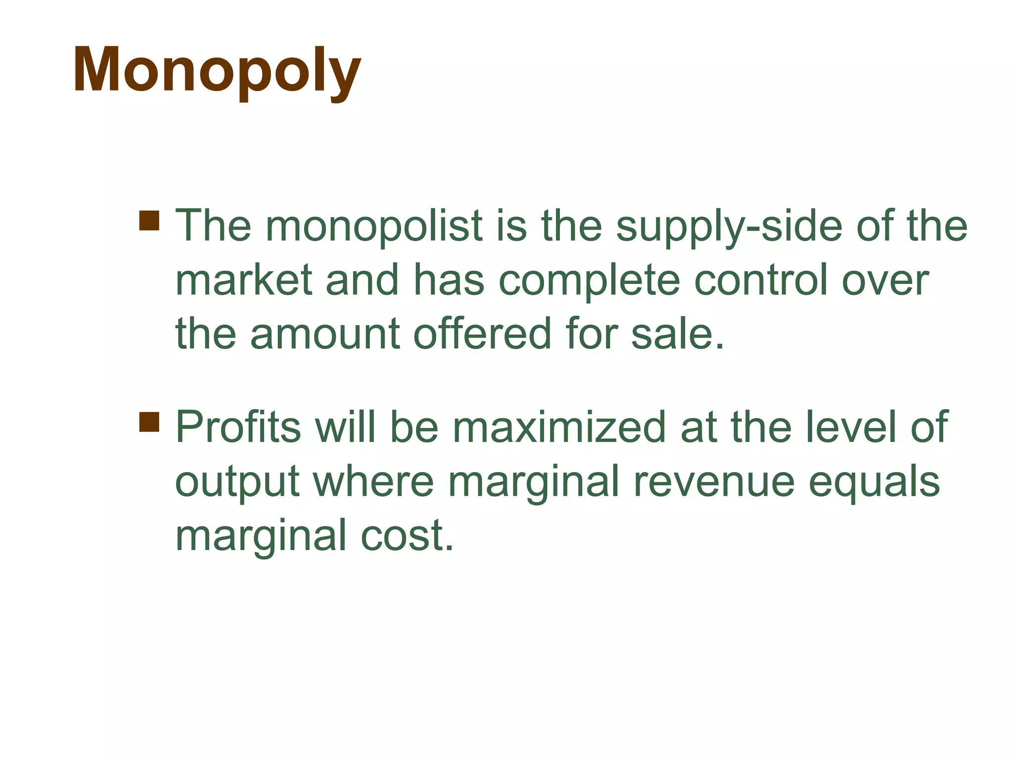 Chapter 10 monopoly and monopsony | PPT
