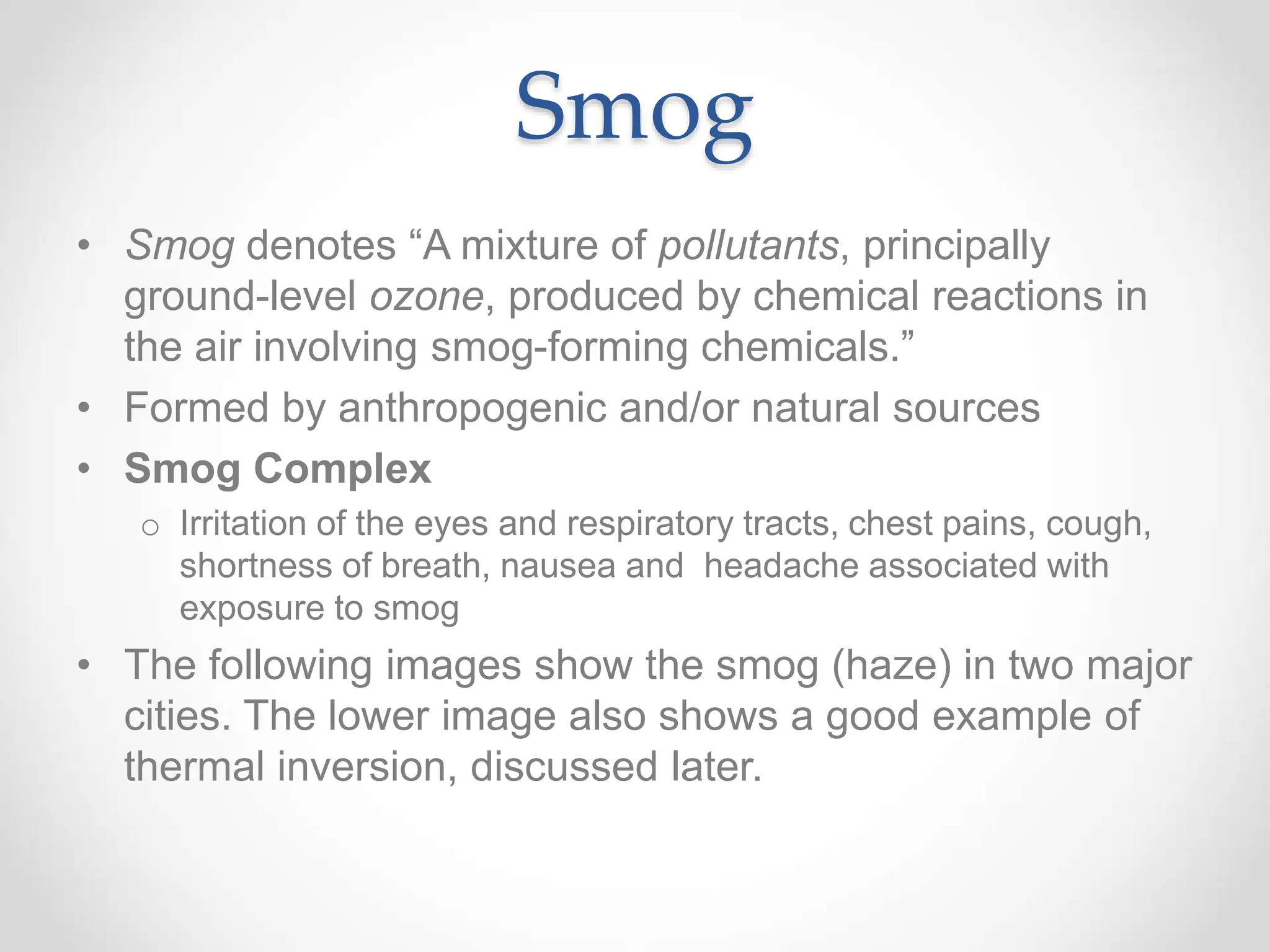 Air Quality Presentation - EEH Chapter 10 | PPT