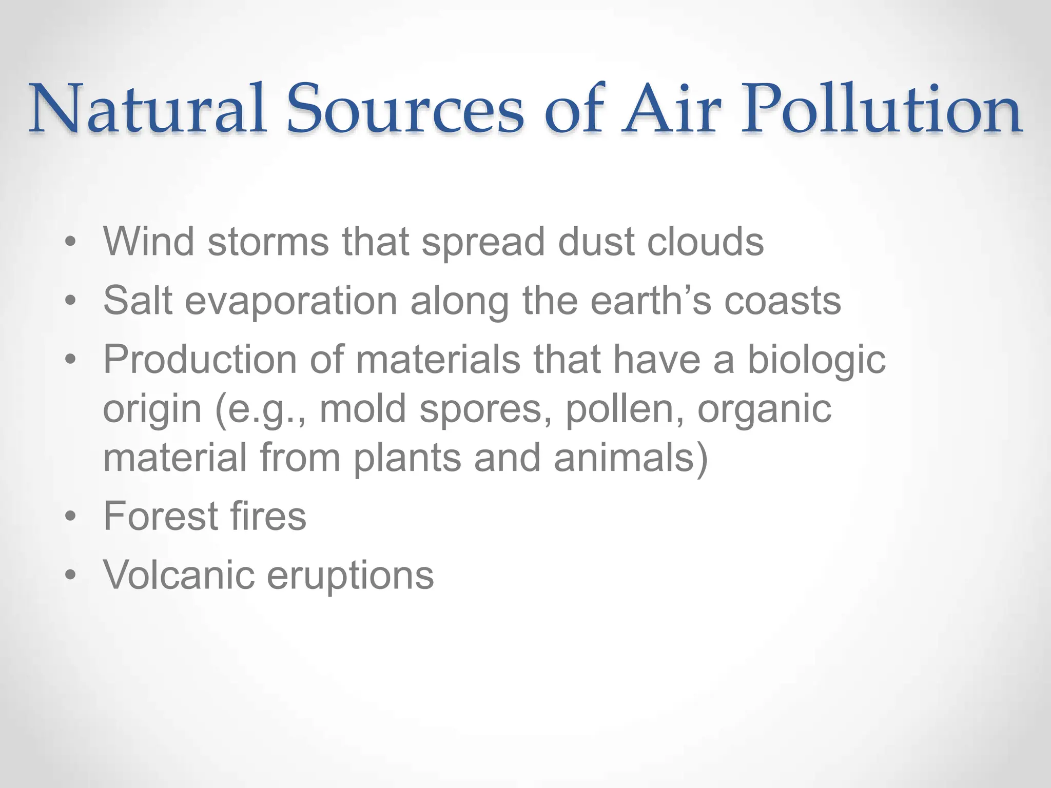 Air Quality Presentation - EEH Chapter 10 | PPT