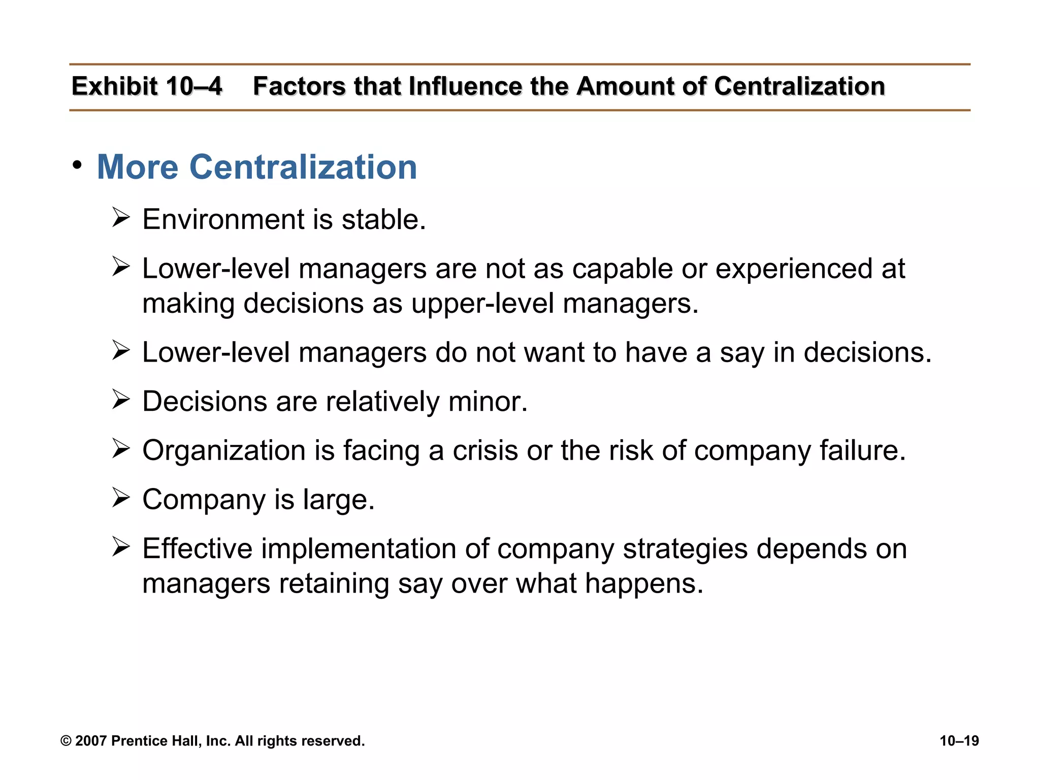 Chapter 10 Organizational Structure And Design Ppt10 | PPT