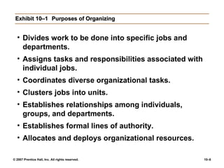 Chapter 10 Organizational Structure And Design Ppt10 | PPT