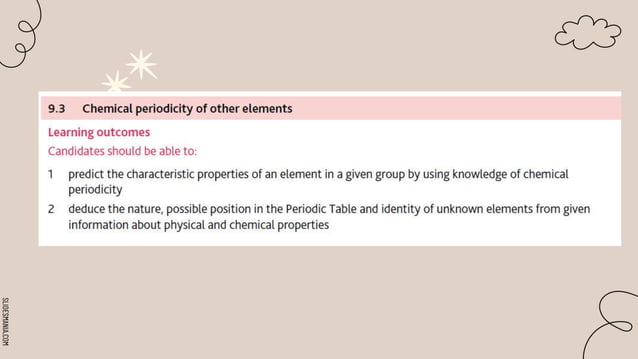 Periodicity including Period 3 and so on | PPTX